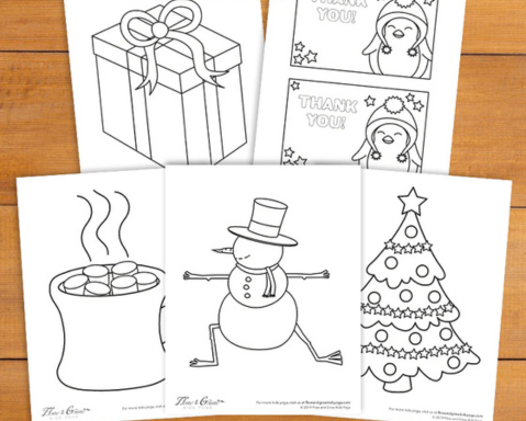 free holiday kids coloring pages