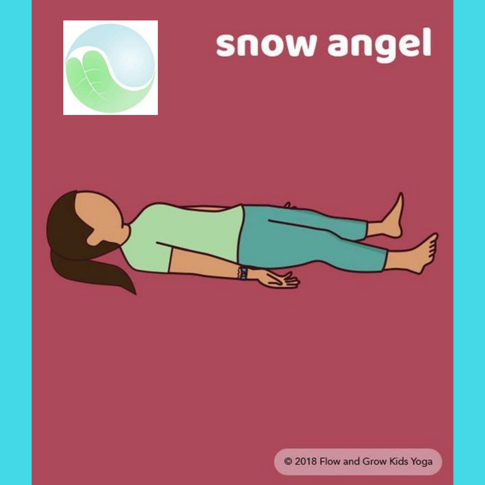 Snow Angel Pose for Kids - Flow and Grow Kids Yoga