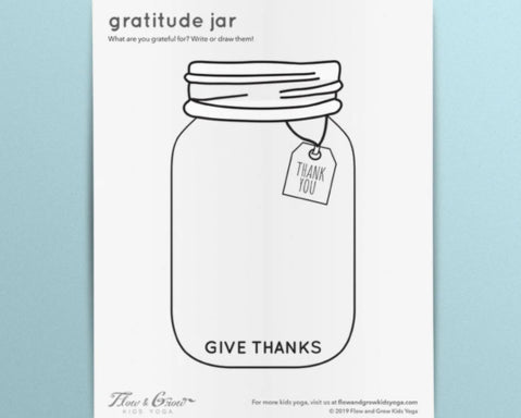 Gratitude Jar Printable for Kids: Nurturing Positivity & Mindfulness ...
