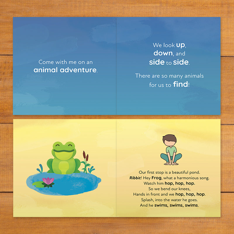 Animal Yoga Adventure Book for kids - Flow and Grow Kids Yoga