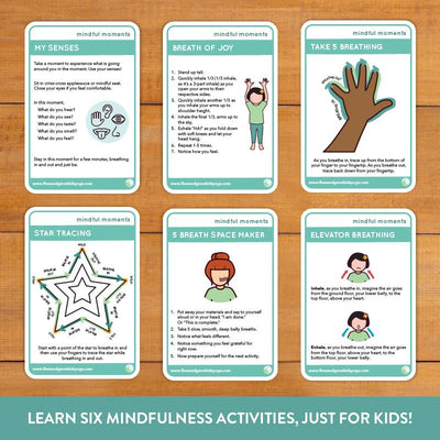 Kids Mindful Moment Printable Card - Flow and Grow Kids Yoga