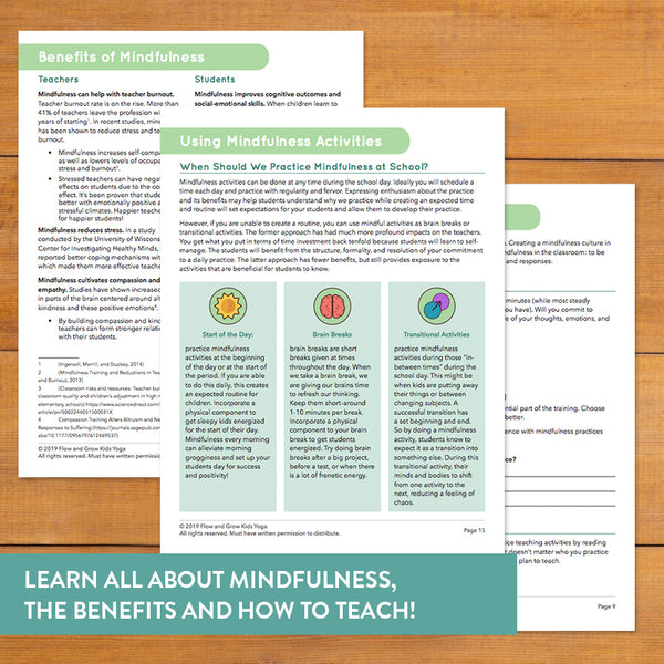 Integrate Mindfulness into Classroom | Flow and Grow Kids Yoga