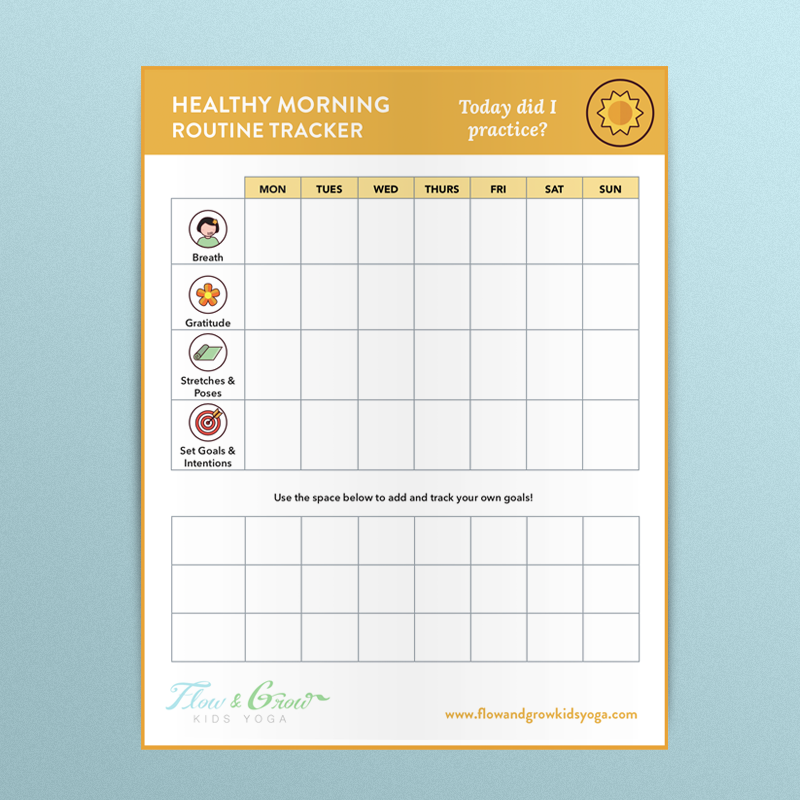 Healthy Morning Routine Tracker for Kids | Instant Download Printable ...