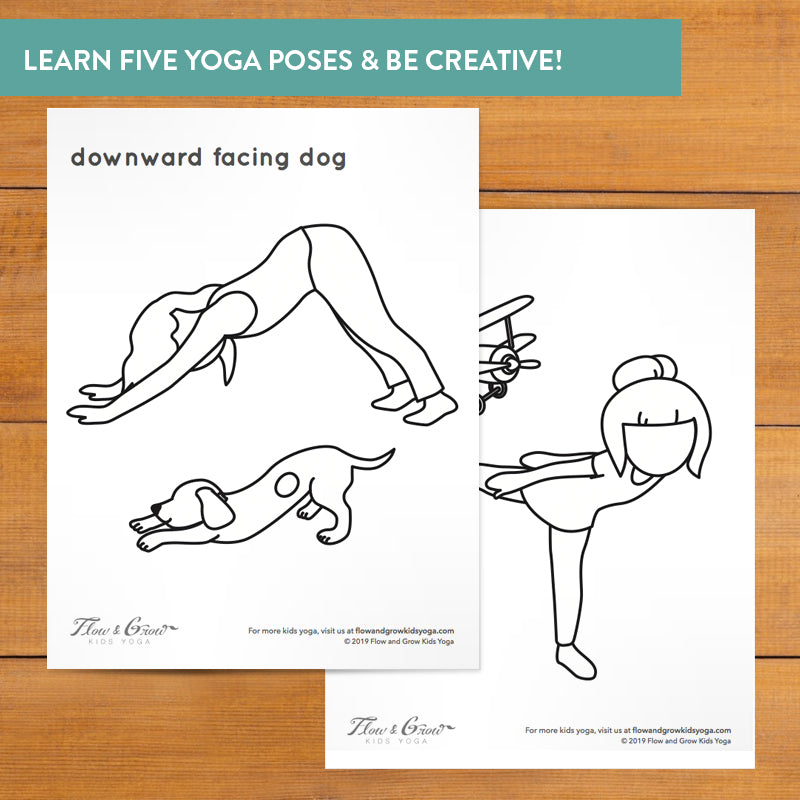 Autumn Yoga Coloring Pages for Kids - Flow and Grow Kids Yoga