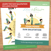 Sun Salutation Yoga Cards for Kids - Flow and Grow Kids Yoga